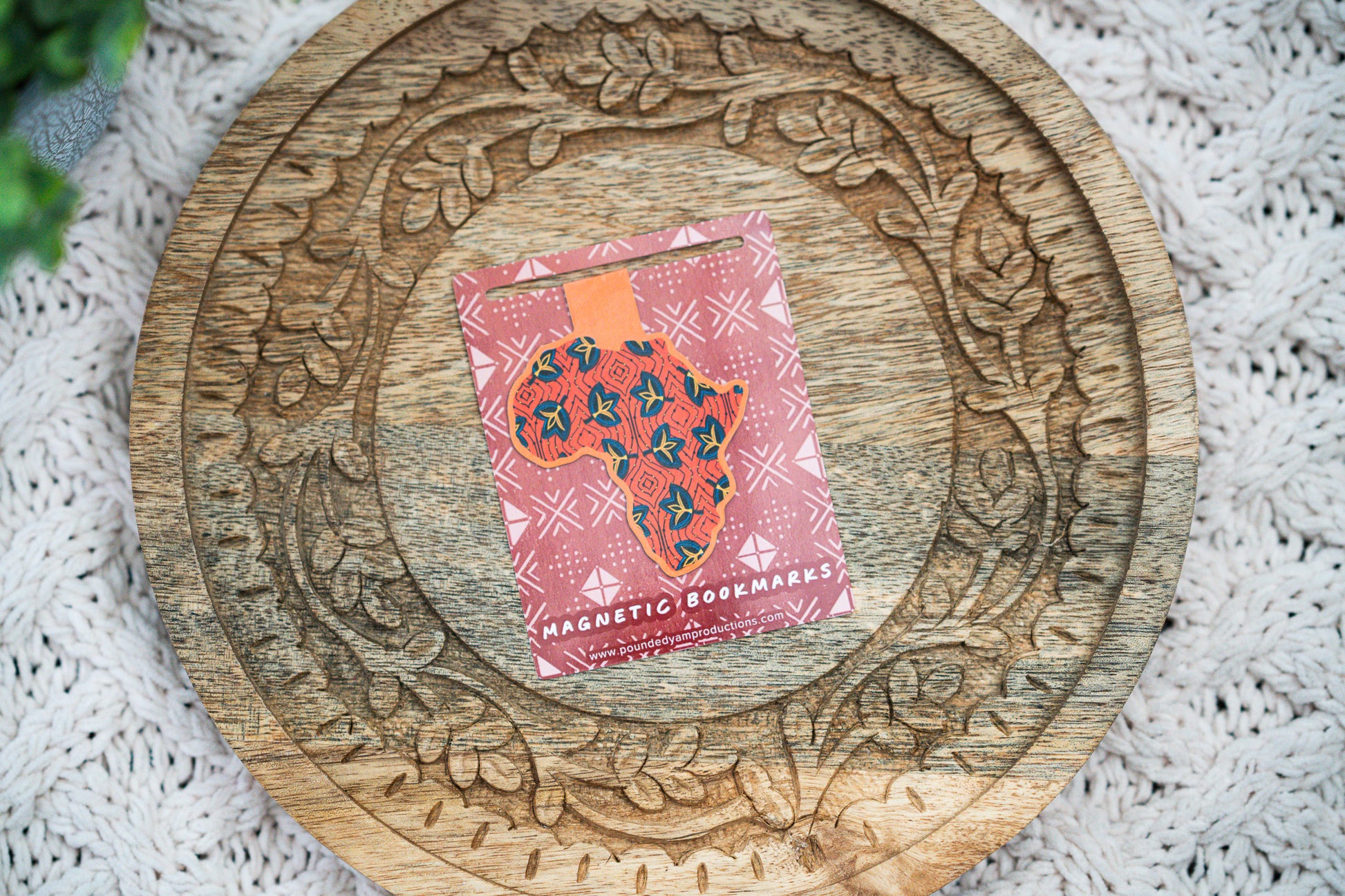 African Print Magnetic Bookmarks - Walking Sticks – Pounded Yam Productions